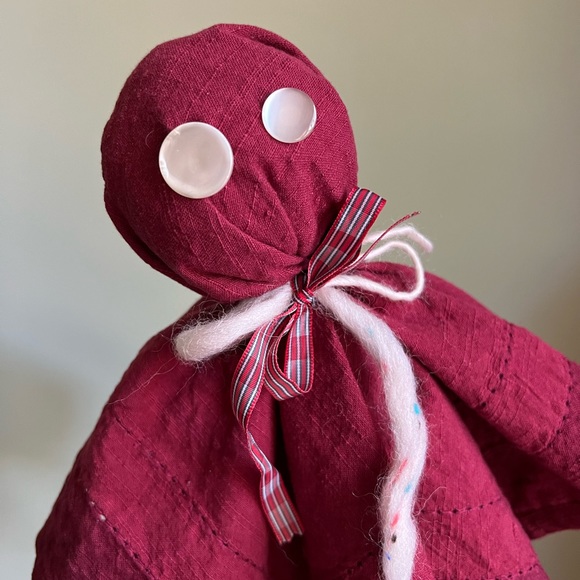 Vintage | Accents | Poppet Ghost Vintage Handmade Fabric Doll Rustic ...